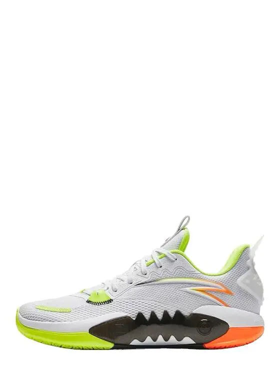 ANTA Shock Wave 5 Team "saltation" Basketball Sneakers - White/green