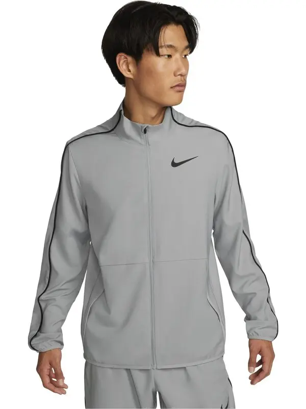 Nike Dri-fit Team Woven Track Jacket - Grey