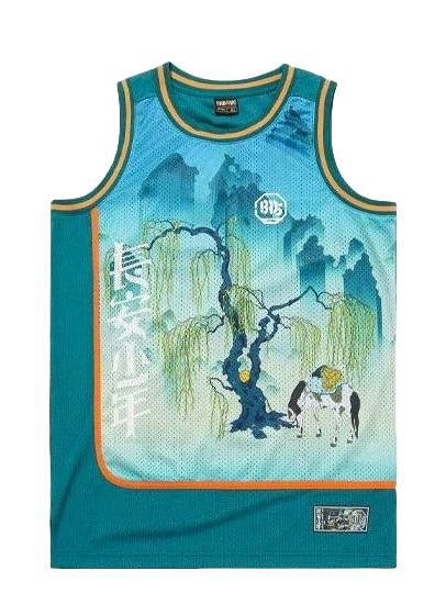 LI-NING X Badfive Graphic Jersey - Teal/multi