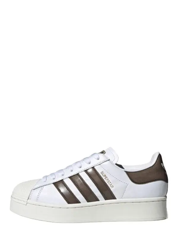 Adidas Superstar Bold Platform Sneakers - White/brown
