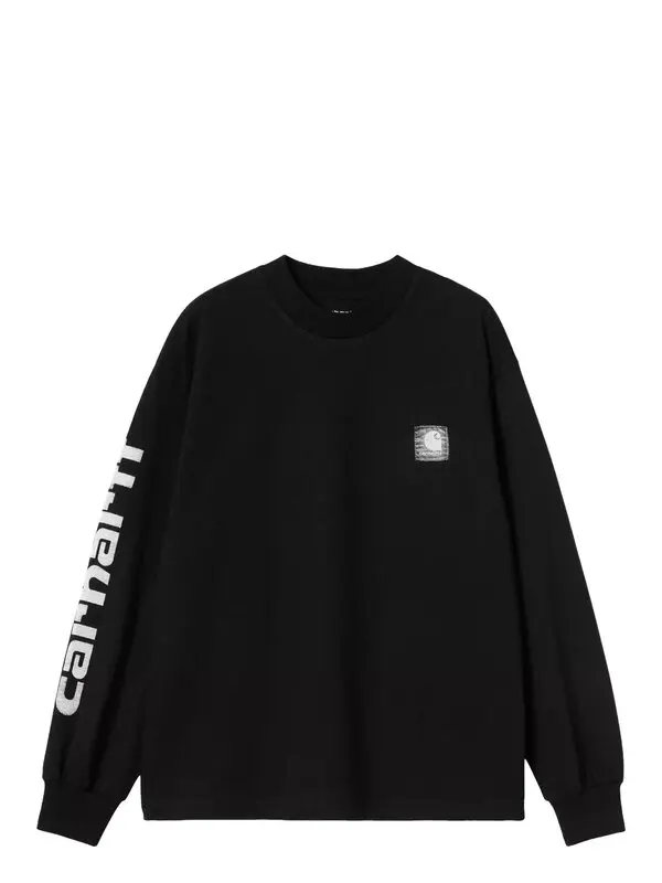 Carhartt Work In Progress Archive Script Long Sleeve T-shirt - Black