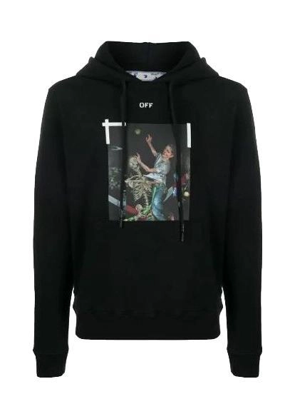Off-White Pascal Painting Print Hooded Pullover - Black