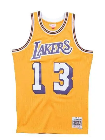 Mitchell & Ness Los Angeles Lakers 1971-72 Wilt Chamberlain Swingman Jersey - None