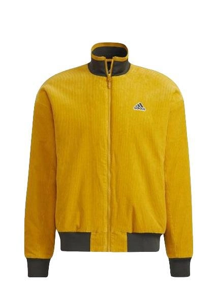 Adidas Embroidered Corduroy Bomber Jacket - Multi-color