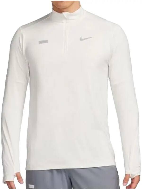 Nike Element Flash Dry Fit Half Zip Running Top - White