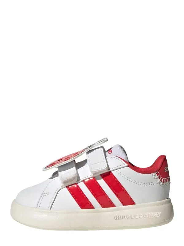 Adidas Grand Court 3.0 Bubble Sneakers - Core White/red