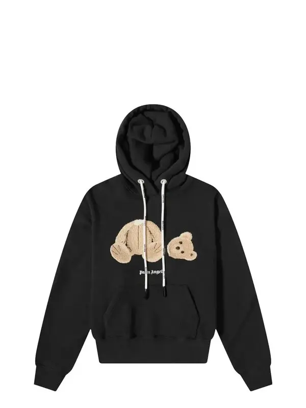 Palm Angels Kill The Bear Popover Hoodie - Black
