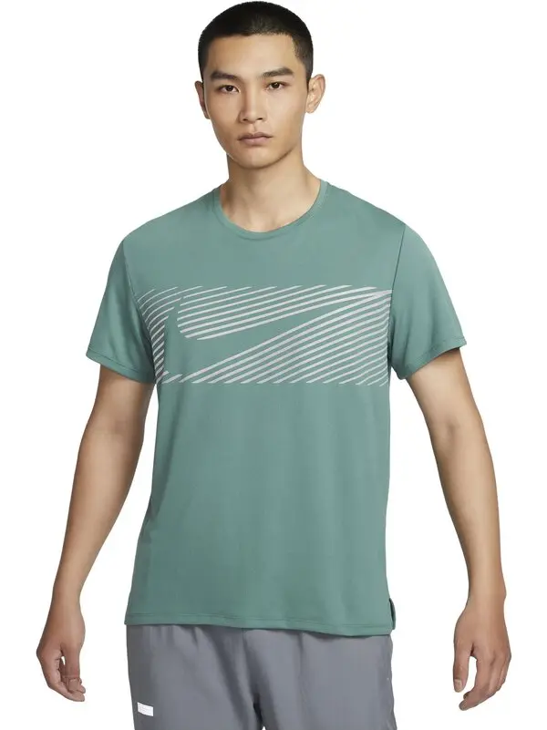 Nike Miler Flash Dri-fit Uv Running T-shirt - Bicoastal