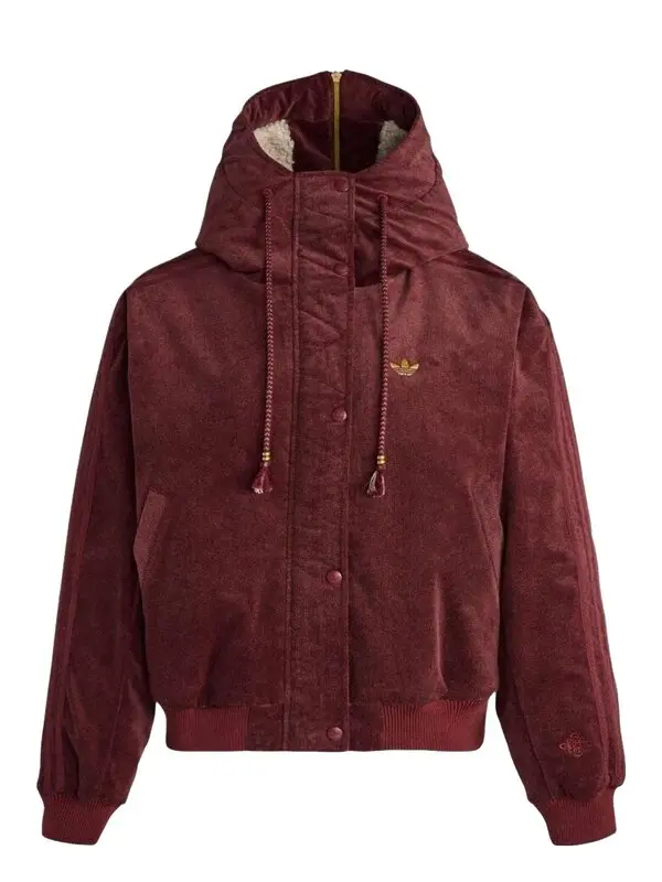 Adidas Padded Jacket With Hood - Collegiate Burgundy