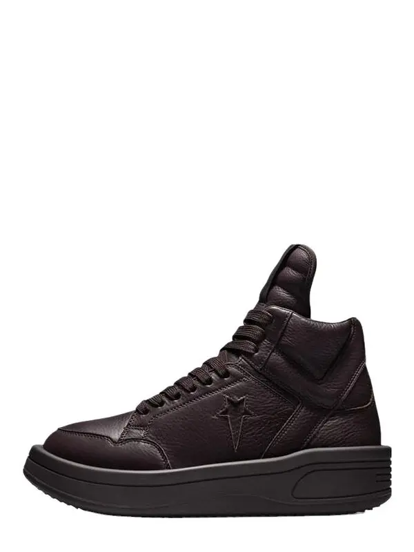 CONVERSE Rick Owens X Turbowpn Mid High Top Sneakers - Clay