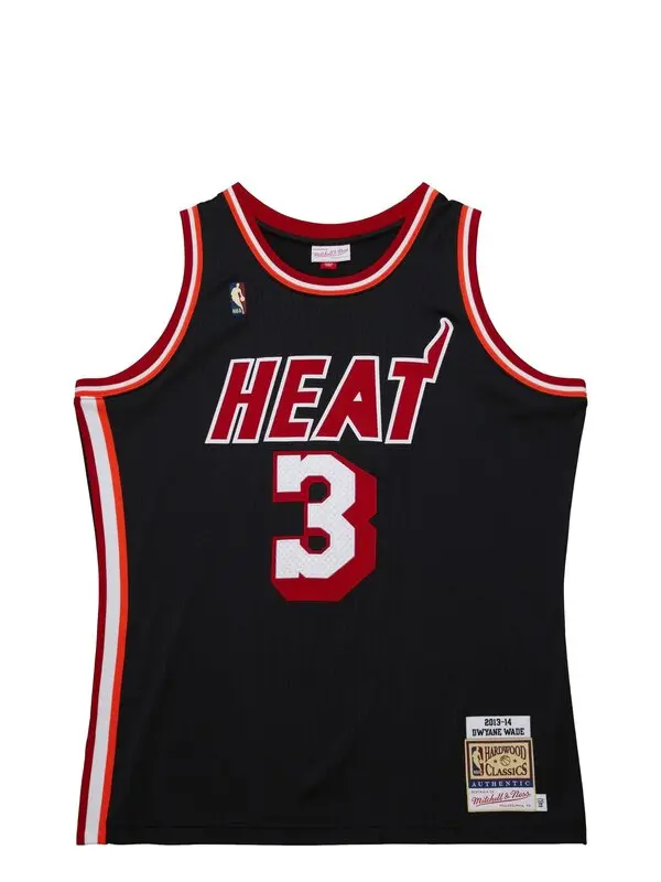 Mitchell & Ness X Miami Heat Dwyane Wade 2013-14 Hardwood Classics Jersey - Black