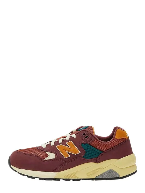 NEW BALANCE 580 Sneakers - Washed Burgundy/mahogany/vintage Teal