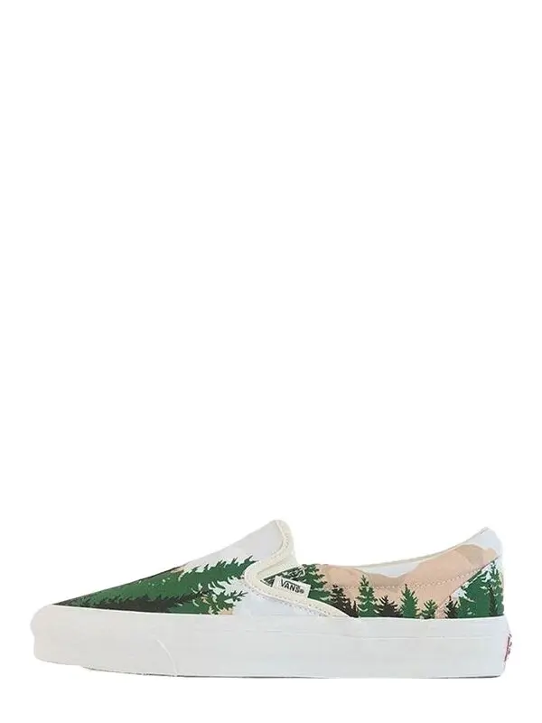 VANS Kith X Vault Og Classic Slip-on Lx "treescape - White/green