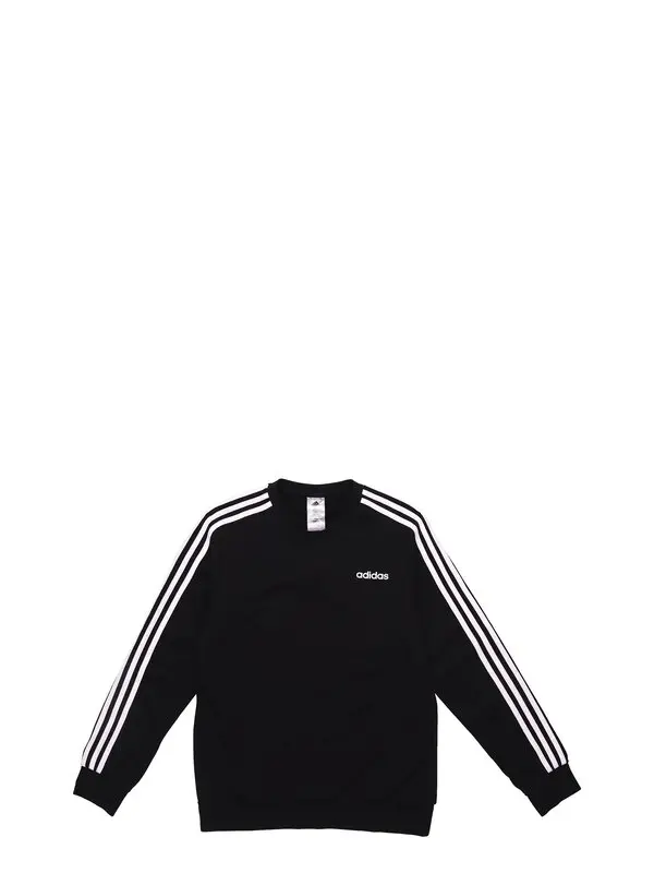 Adidas Three-stripes Crewneck Sweatshirt - Black