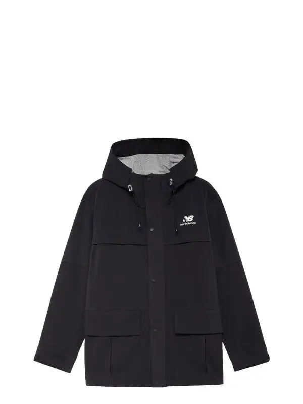 NEW BALANCE Hooded Down Jacket - Black