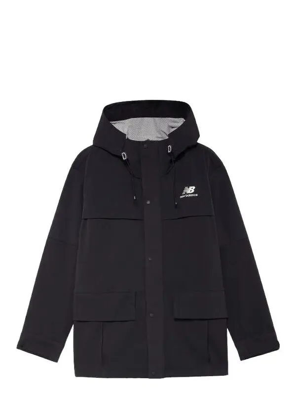 NEW BALANCE Hooded Down Jacket - Black