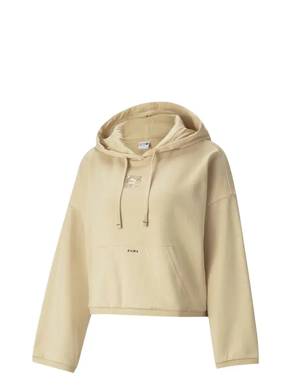 PUMA Re.gen Cropped Hoodie - Yellow