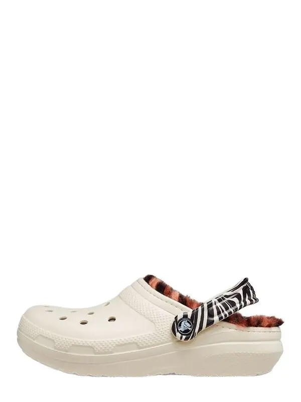 CROCS Classic Lined Animal Remix Clogs - Black