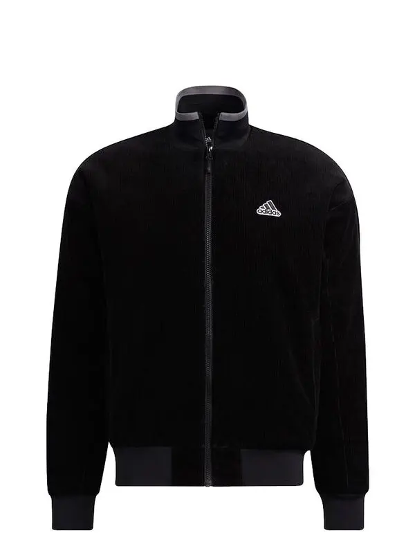 Adidas Corduroy Stand Collar Zip-up Jacket - Default Color