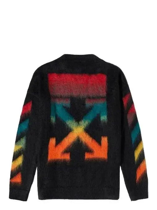 Off-White Classic Arrow Logo Pullover Knit - Black
