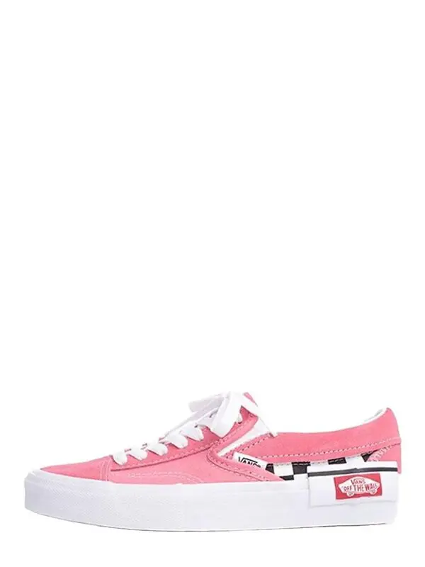 VANS Slip-on Sneakers With Checkerboard Detailing - Pink