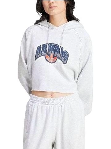 Adidas Originals Cropped Hoodie - White