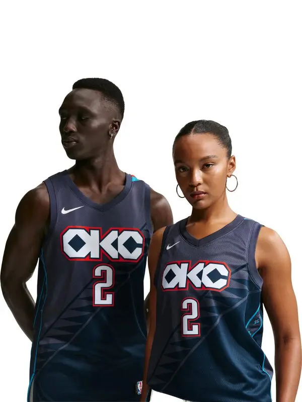 Nike Oklahoma City Thunder Shai Gilgeous-alexander Nba Swingman Jersey - Grey