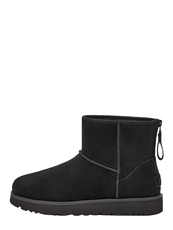 UGG Classic Mini Logo Zip Boots - Black
