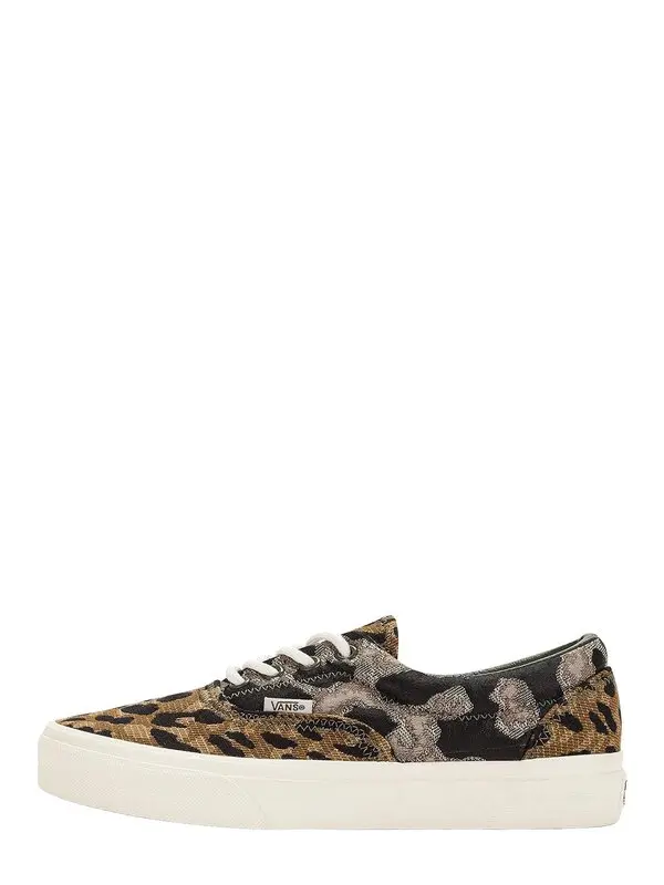 VANS Era Low Top Sneakers With Leopard Print - Yellow/black