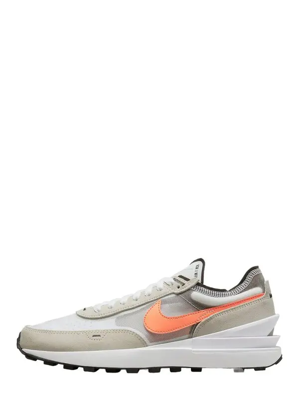 Nike Waffle One "white Orange Trance" Sneakers - White/orange