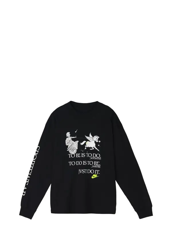 Nike Long Sleeve Graphic Print T-shirt - Black