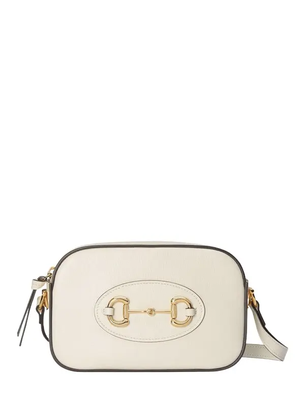 Gucci Horsebit 1955 Small Shoulder Bag - White