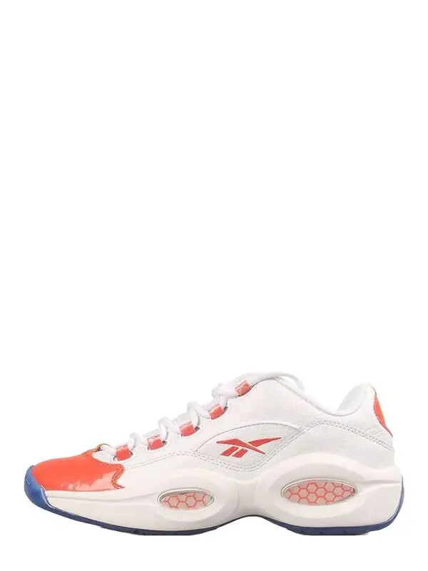 REEBOK Question Low Patent Athletic Sneakers - Orange