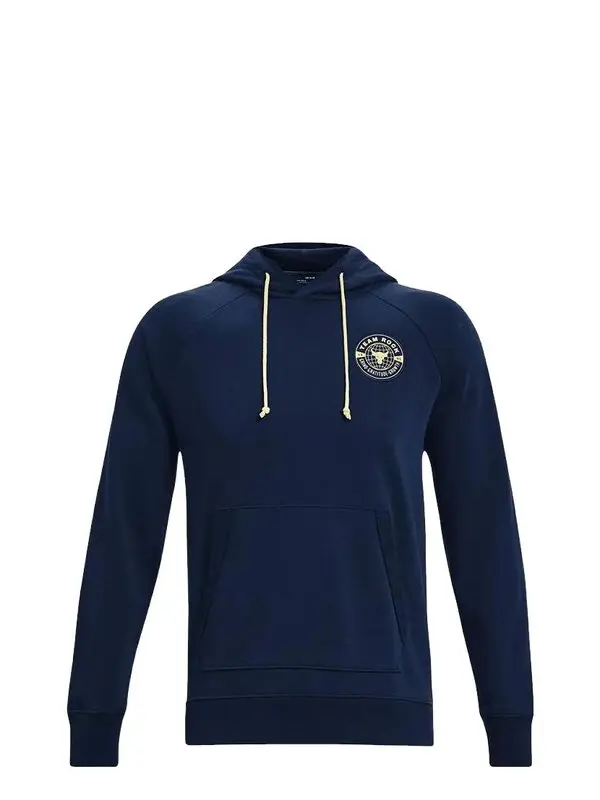 Under Armour Project Rock Heavyweight Terry Hoodie - Blue