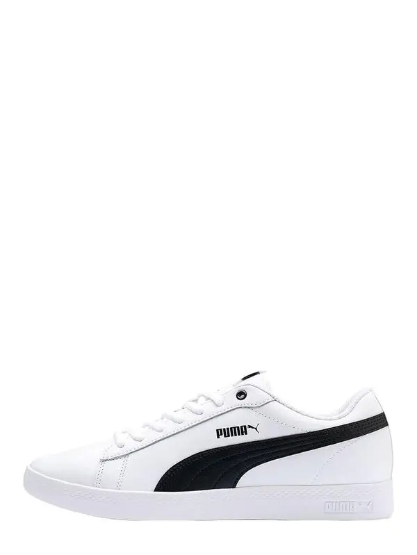 PUMA Smash V2 Leather Sneakers - White/black