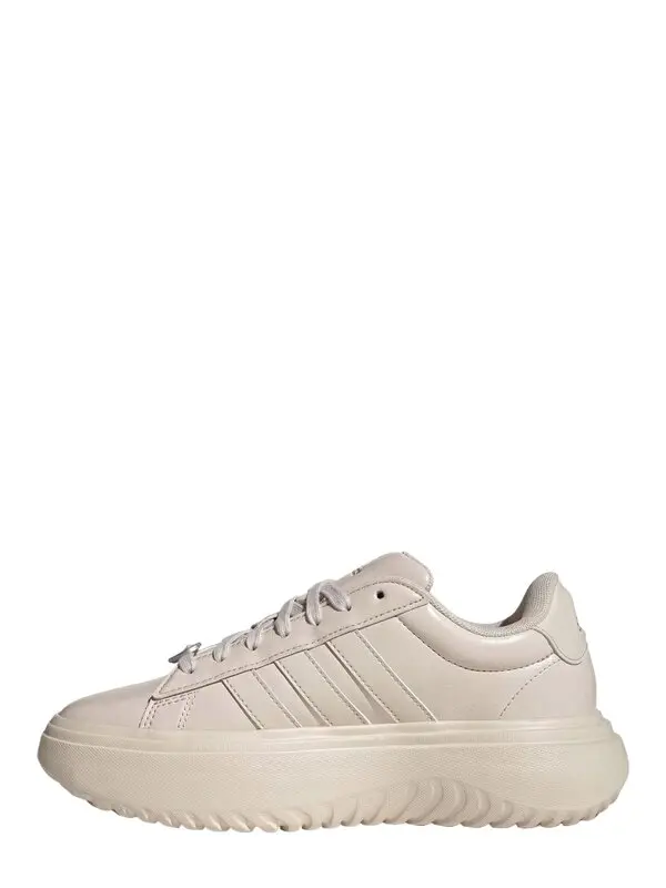 Adidas Grand Court Platform Sneakers - Beige/brown