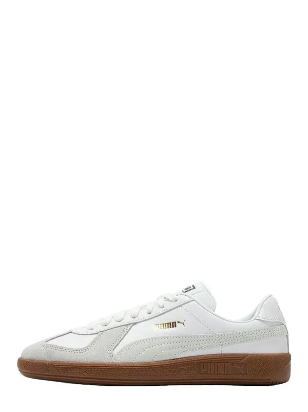 PUMA Army Trainer Low Top Sneakers - White/gray