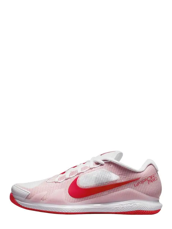 Nike Court Air Zoom Vapor Pro Tennis Shoes - White/red
