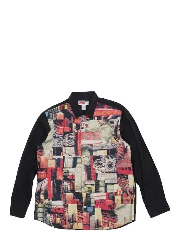 Supreme Fw18 X Comme Des Garcons Shirt Patchwork Button Up Shirt 'multicolor - Multi Color