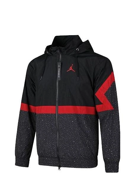 JORDAN Air Sports Windproof Hooded Jacket - Black/red
