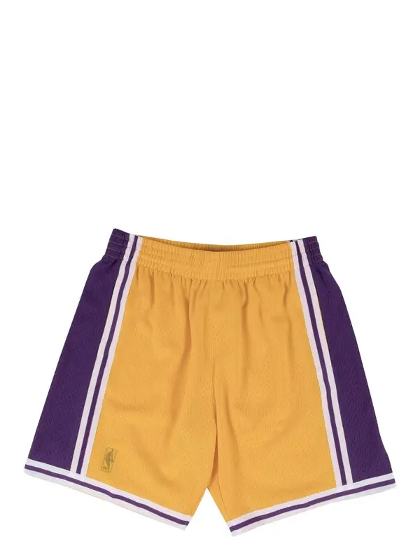 Mitchell & Ness X Nba Los Angeles Lakers 1996-97 Road Swingman Shorts - Yellow/purple