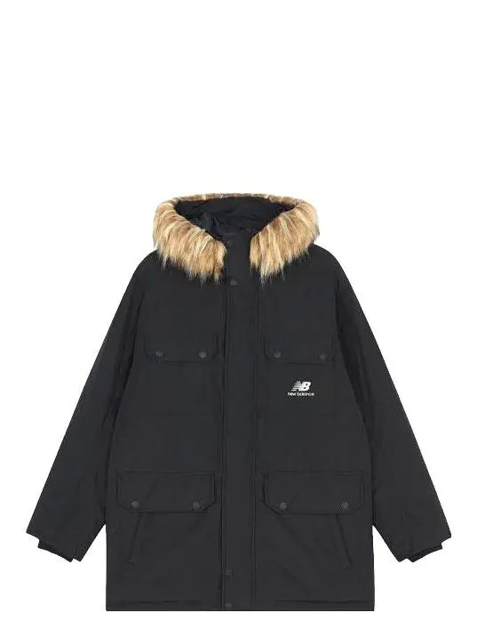 NEW BALANCE Down Parka - Blue/brown