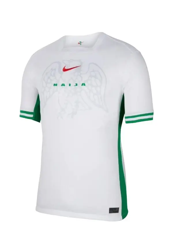 Nike Dri-fit Nigeria 2024 Stadium Home Football Replica Shirt - White/green