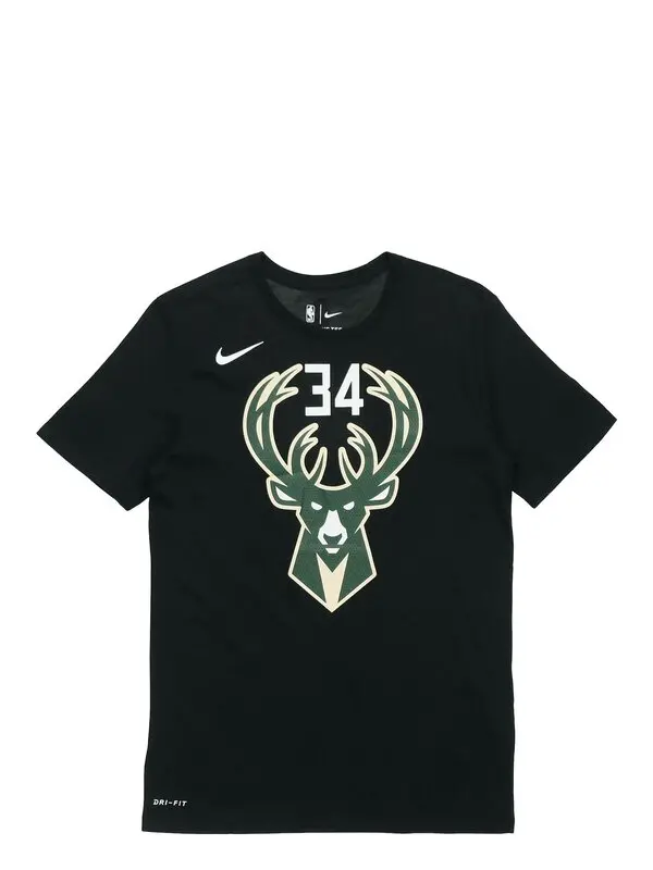 Nike Milwaukee Bucks Giannis Antetokounmpo T-shirt - Black