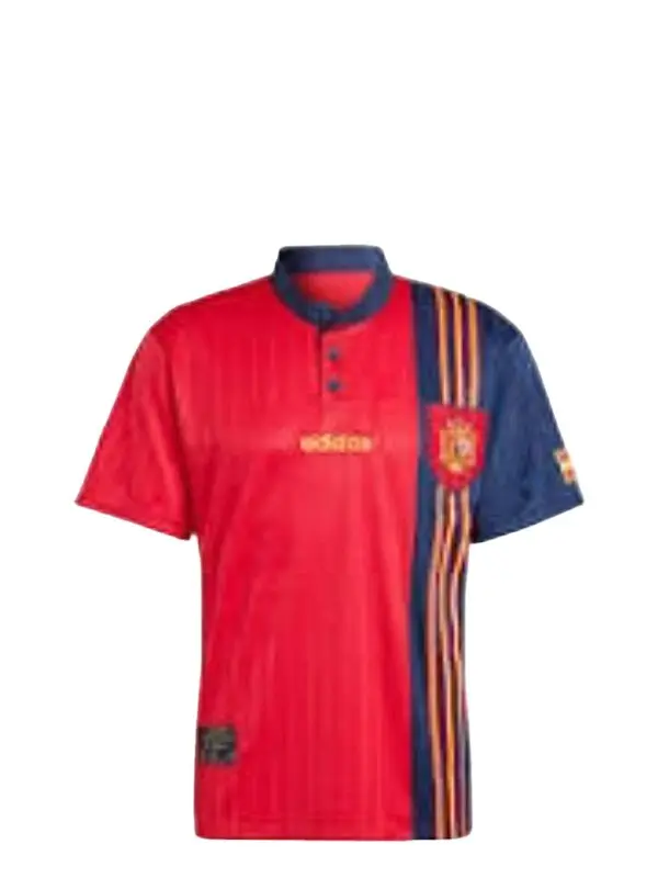 Adidas Spain 1996 Home Jersey - Red/teal