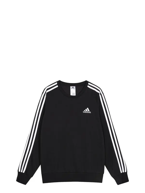 Adidas Sports Round Neck Loose Long Sleeves Pullover - Black