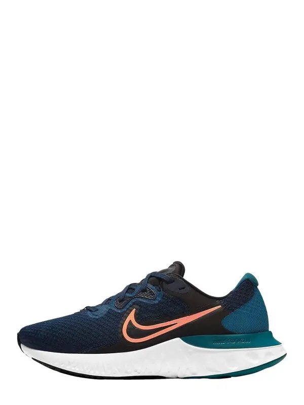Nike Renew Run 2 Athletic Sneakers - Blue/orange/black