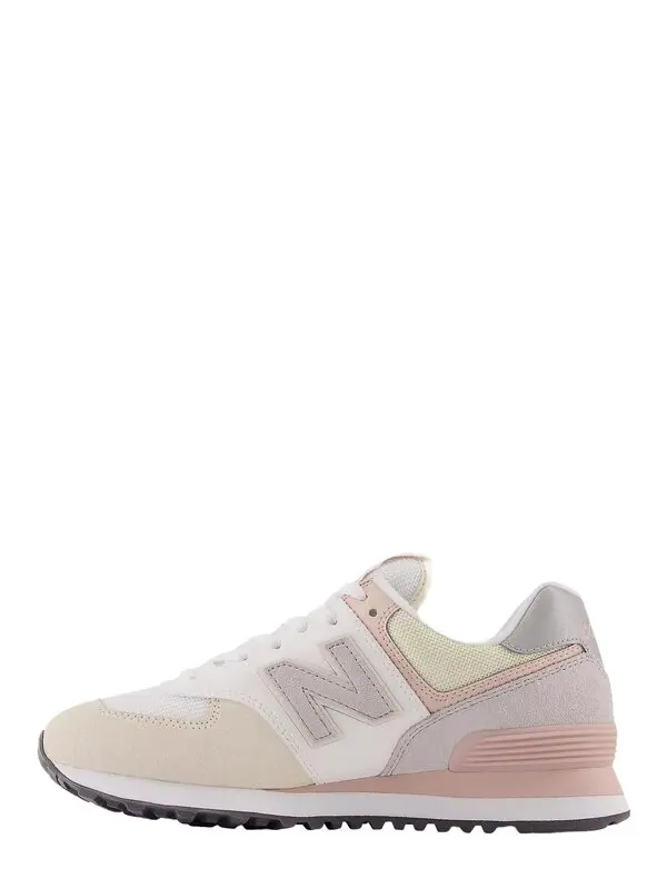 NEW BALANCE 574 Sneakers - Cream/white/pink