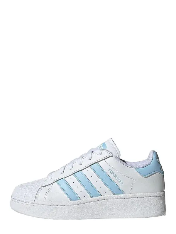 Adidas Originals Superstar Platform Sneakers - Cloud White/clear Sky/cloud White