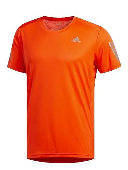Adidas Own The Run T Sports Training Round Neck Short Sleeve - Orange